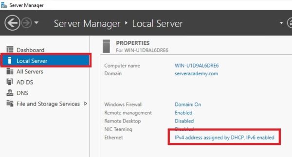 How to Assign a Static IP address on Windows Server 2016 - Server Academy