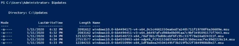 Bulk Install Windows Update Msu Files With Powershell Server Academy
