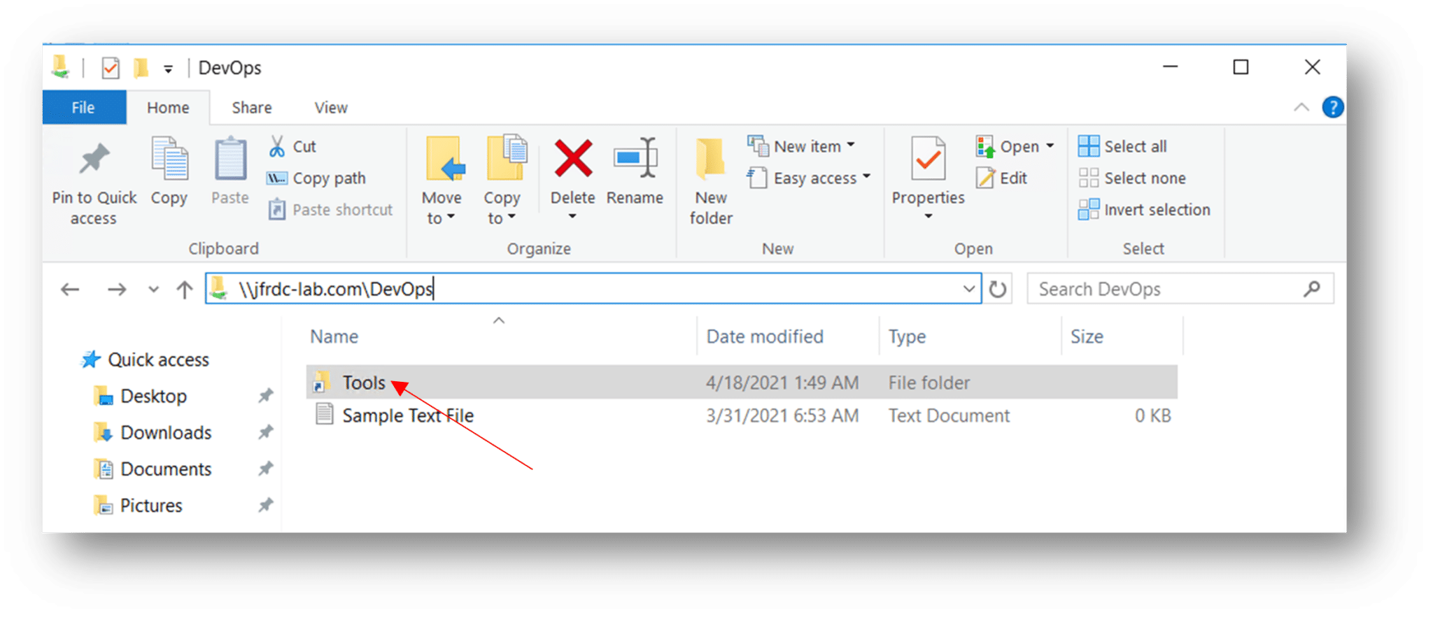 Adding a Target Folder to a Namespace - Server Academy