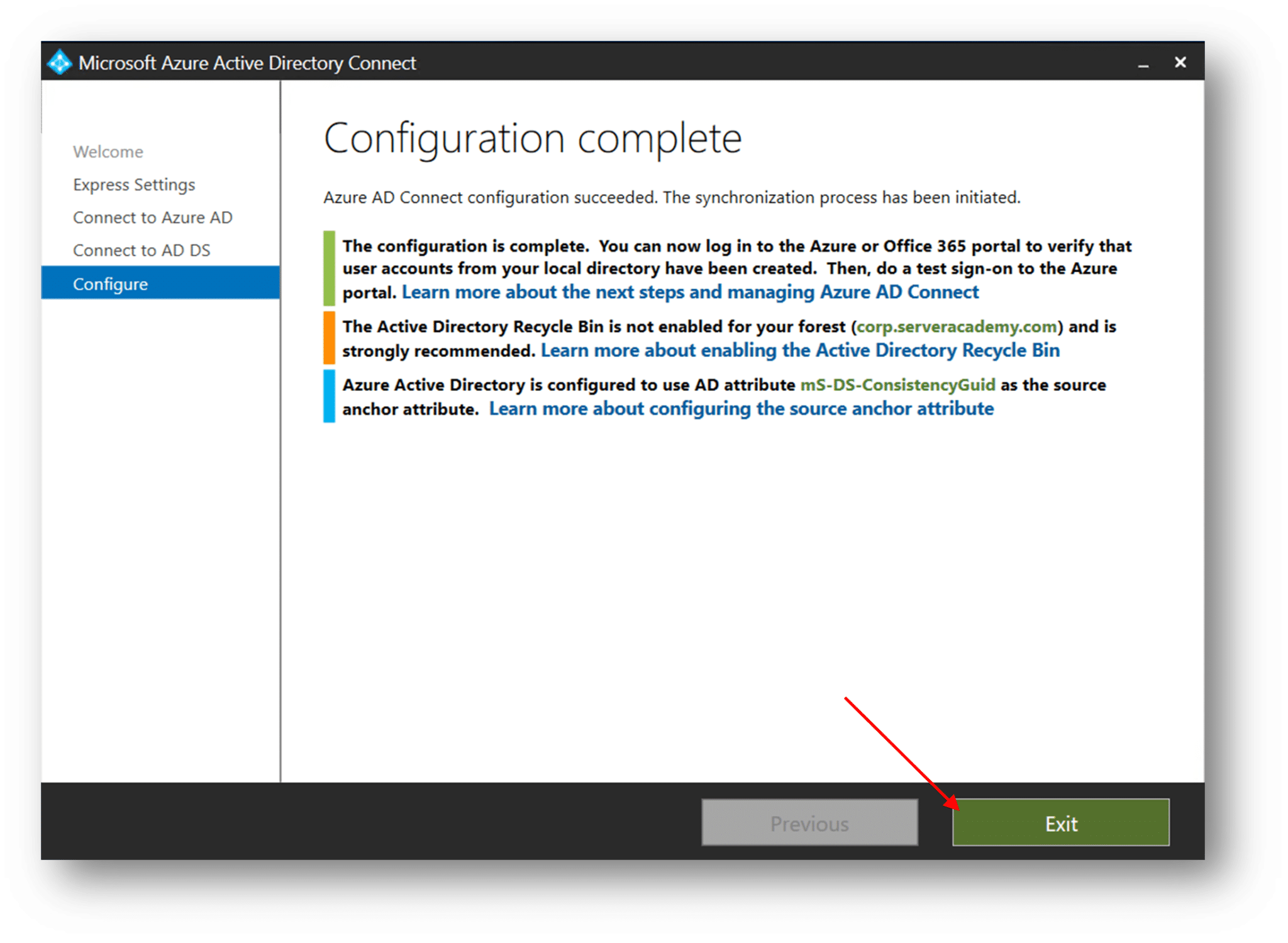 Syncing your On-Premise Users to Azure Active Directory. - Server Academy