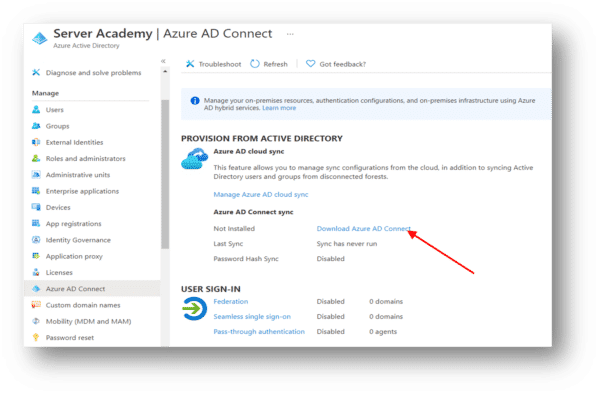 Syncing your On-Premise Users to Azure Active Directory. - Server Academy