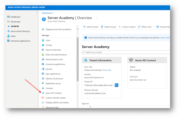 Syncing your On-Premise Users to Azure Active Directory. - Server Academy