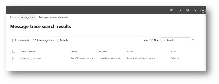 Running Message Trace in Exchange Admin Center - Server Academy