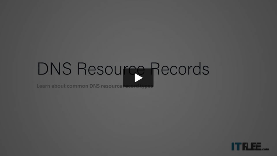 Learn about DNS resource record types - Server Academy
