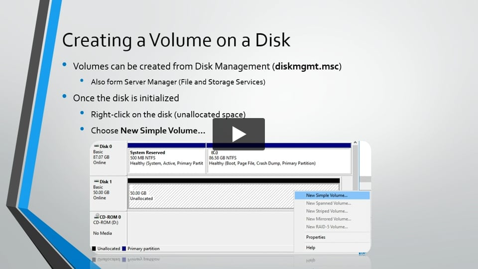 Learn about Volumes and Partitions - Server Academy
