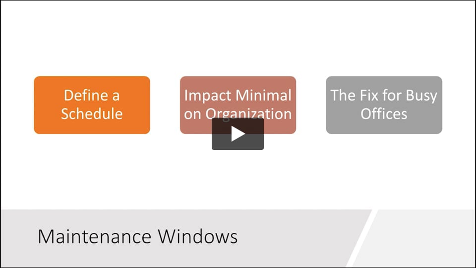 Using a Collection to Enforce a Maintenance Window - Server Academy