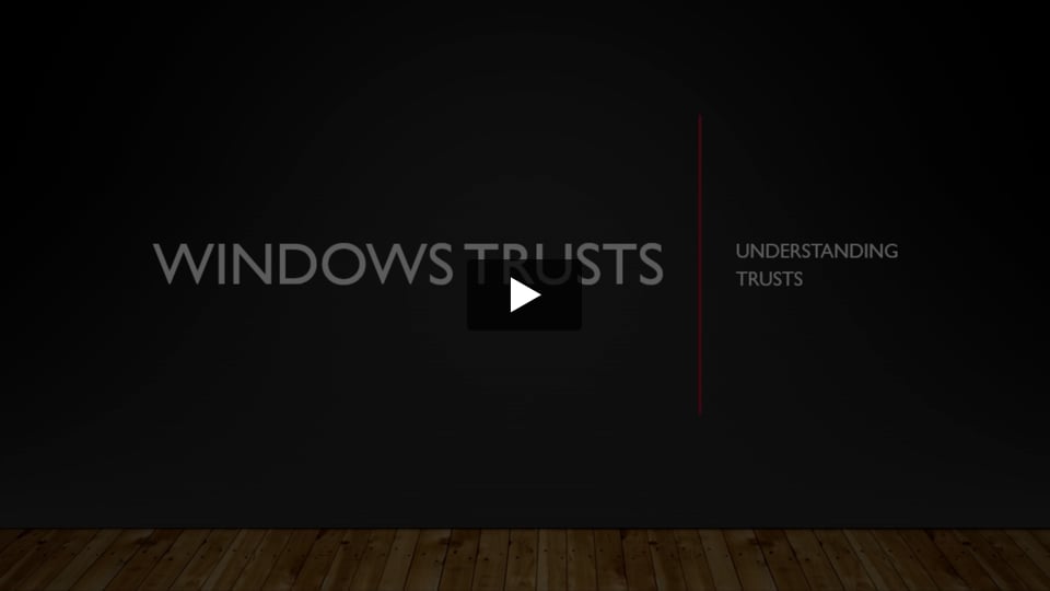 Windows Trusts Explained - Server Academy