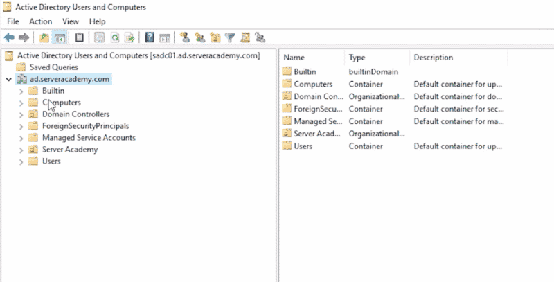 Active Directory Console Overview - Server Academy