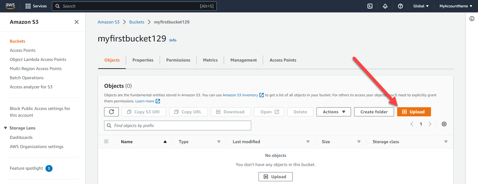 Learn how to upload objects in S3 - Server Academy