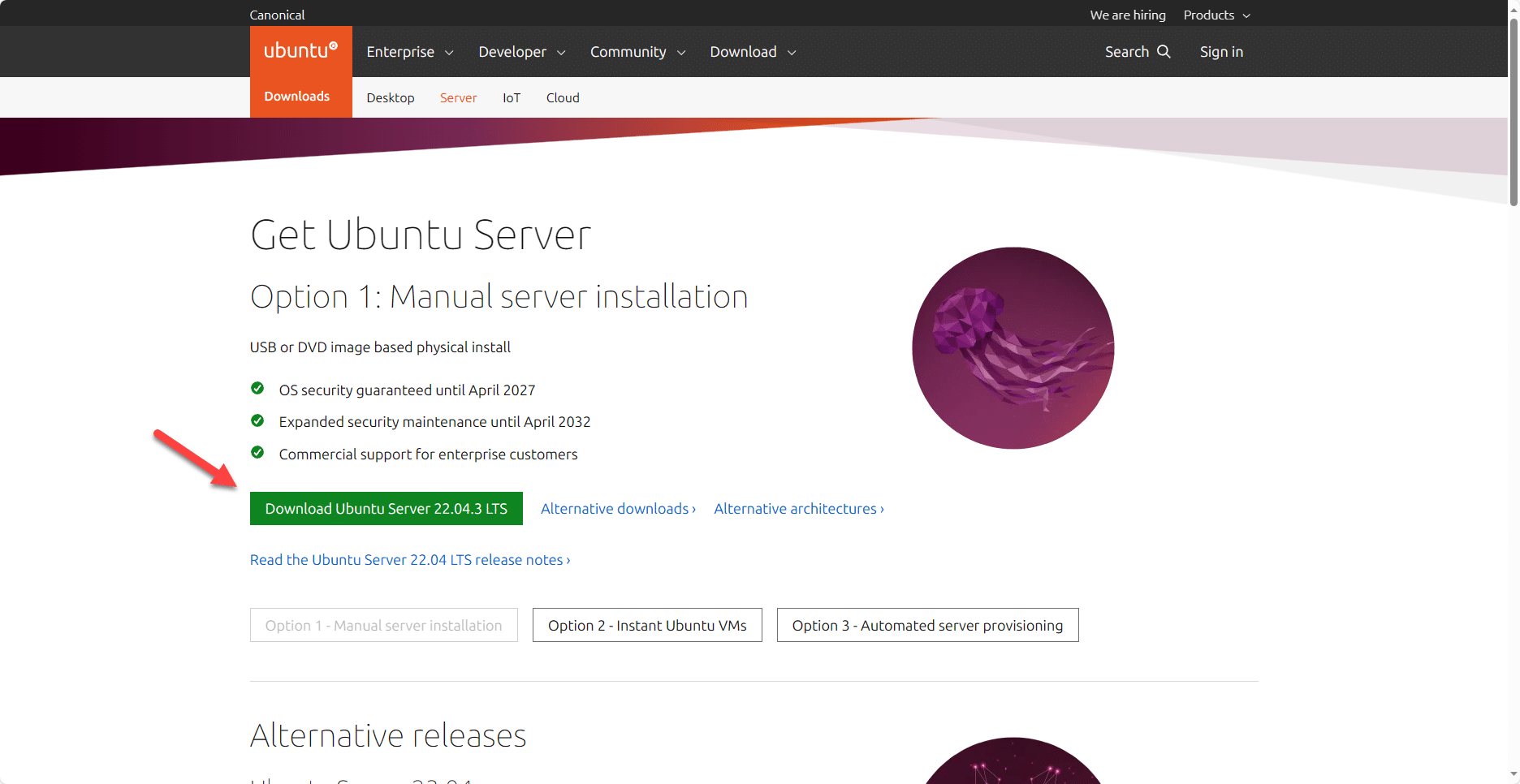 Download Ubuntu Server LTS - Server Academy