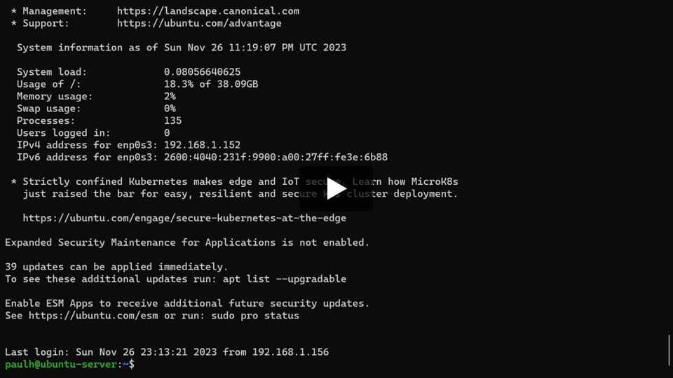Installing Ubuntu Server Lts Server Academy 