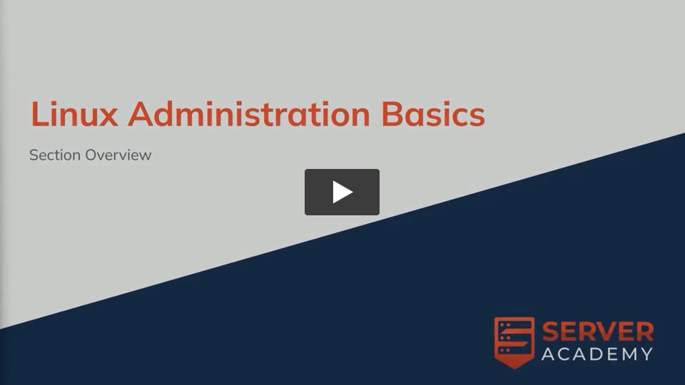 Linux Server Administration – Server Academy