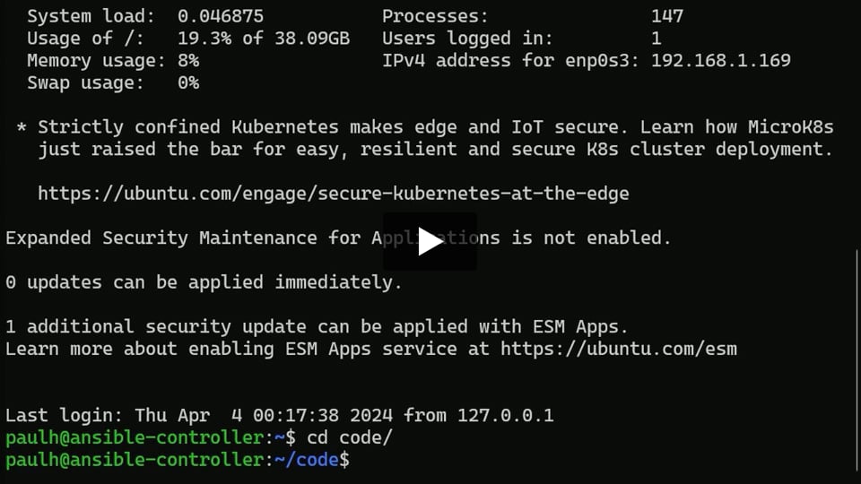 Running Ad Hoc Commands Server Academy