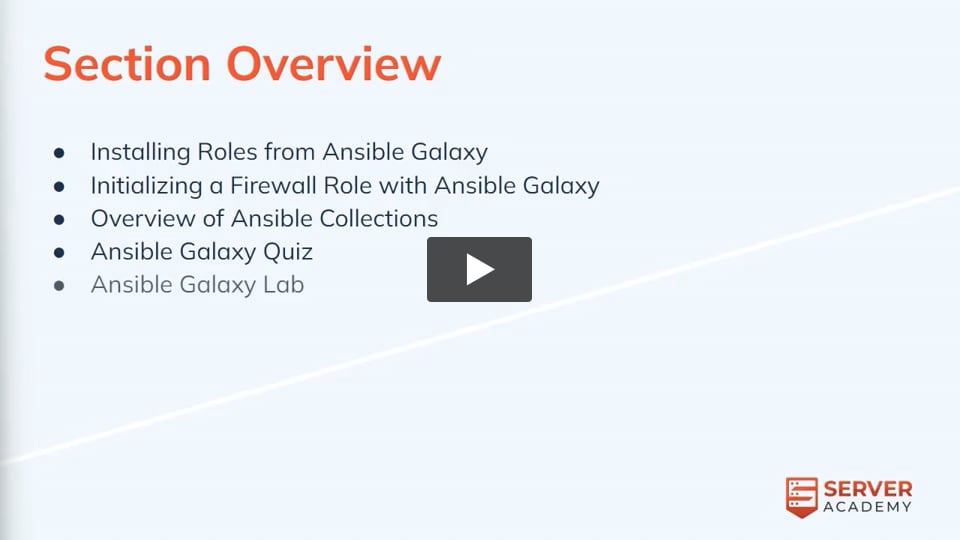 Installing Roles from Ansible Galaxy – Server Academy
